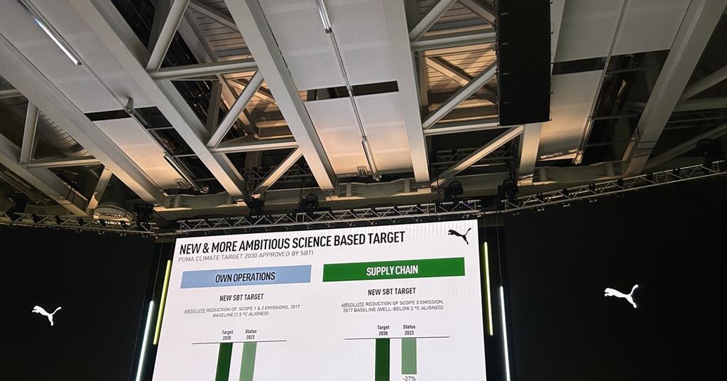 Puma CEO Arne Freundt 2024 press conference with Maria Valdes, Anne ...