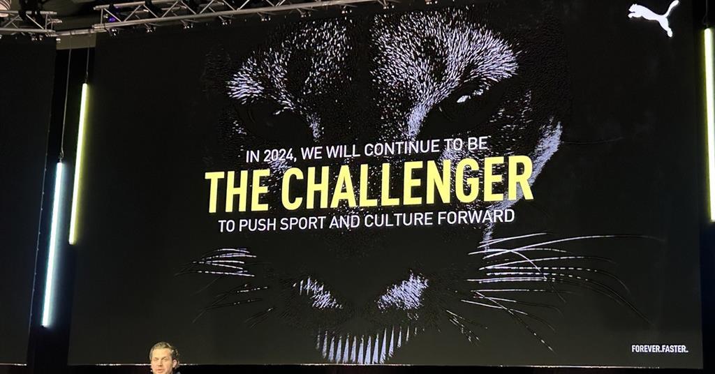 Puma CEO Arne Freundt 2024 press conference with Maria Valdes, Anne ...