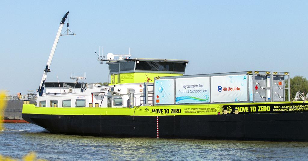 Nike to transport goods with hydrogen-powered inland container ship ...
