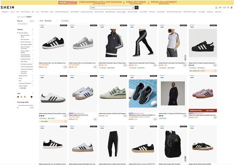 Adidas, Nike, Puma and Asics appear on Shein | Sporting Goods Intelligence